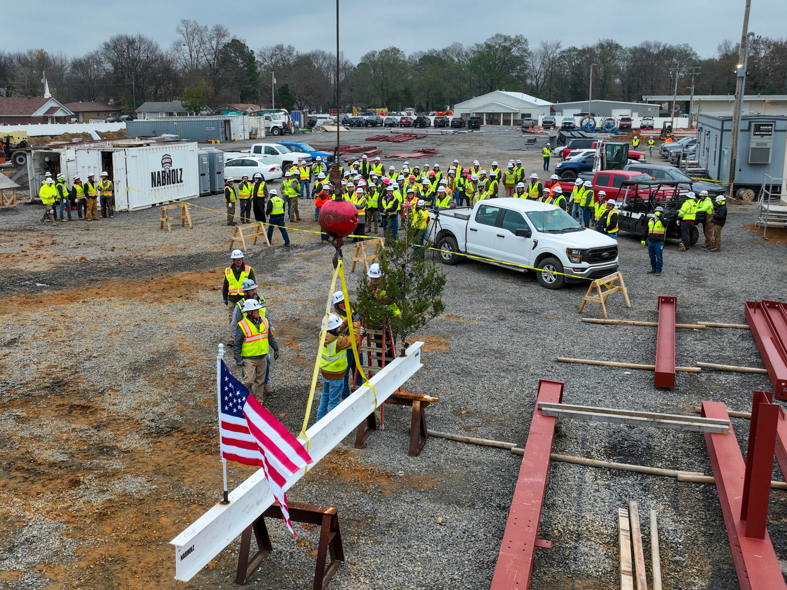 Nabholz Holds Topping Out Ceremony for New Conway Home Office by Nabholz